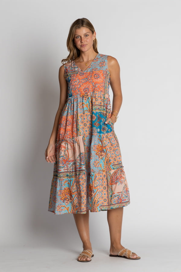 IBSA Wisconsin Midi Dress – 100% Cotton, Relaxed Fit, Pockets – Kabana Shop