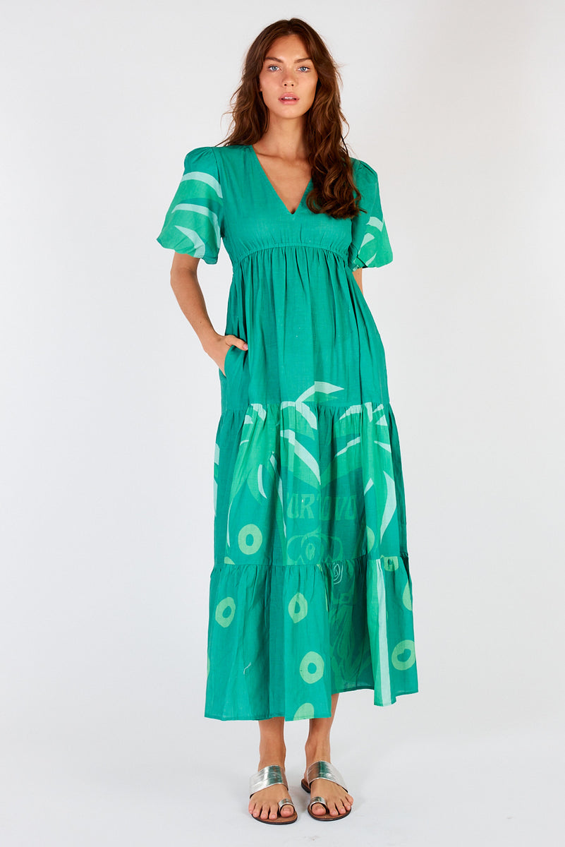 Itami Elda Dress Porto Nova Green – Kabana Shop