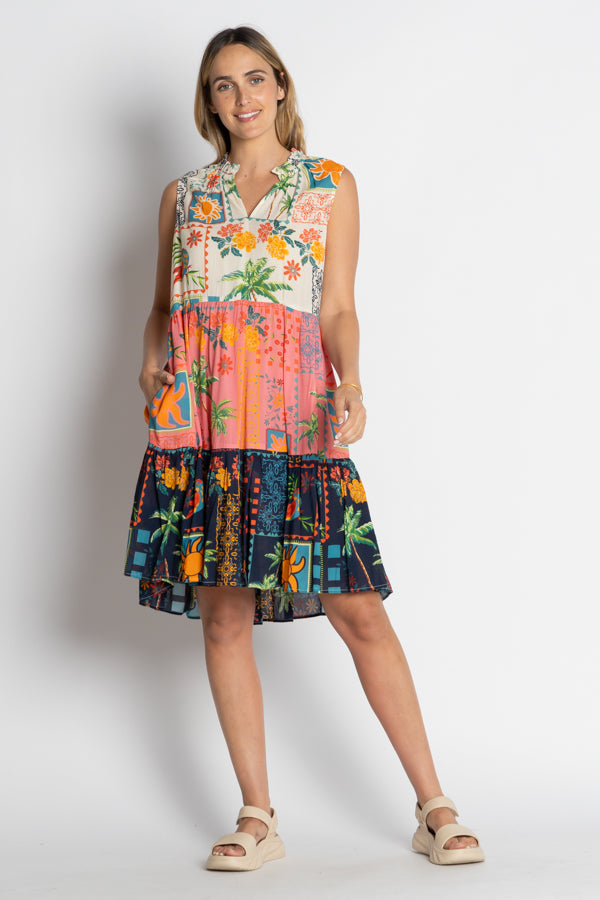 LulaLife Carina Sundress – Viscose Tiered Summer Dress – Kabana Shop