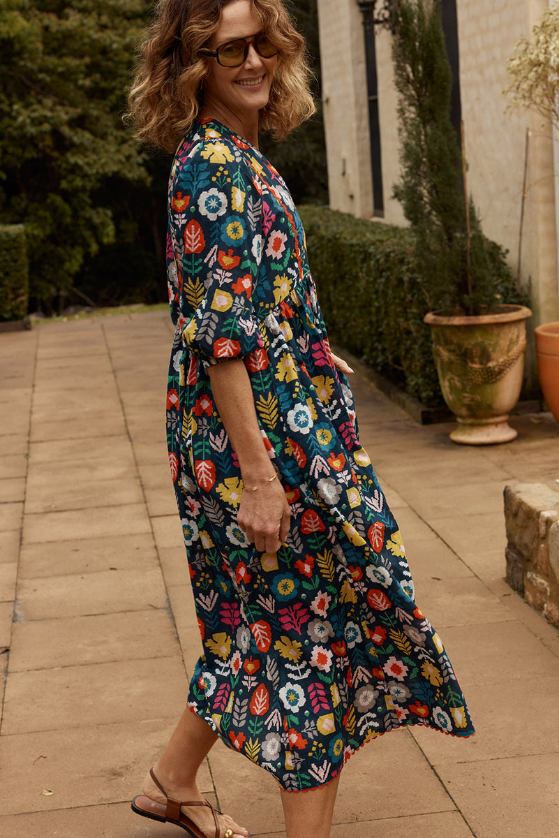 LulaLife Kalina Maxi Dress – 100% Cotton, Stylish & Comfortable – Kabana Shop