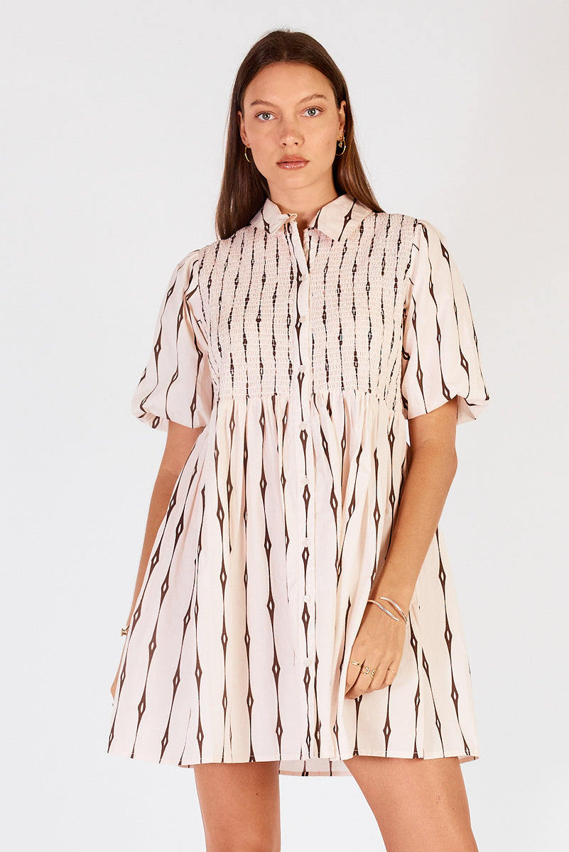 Cowgirl Surfer Taccia Shirred Mini Cream – Kabana Shop