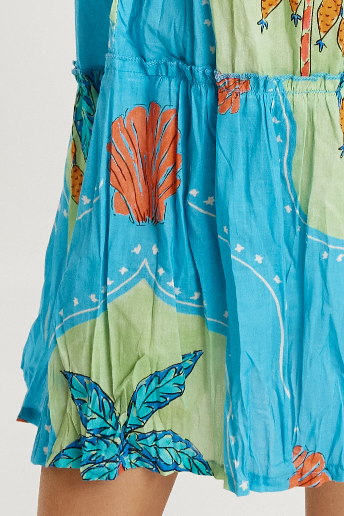 LulaLife Anaya Tiered Midi – Cotton Tiered Mid-Calf Dress – Kabana Shop